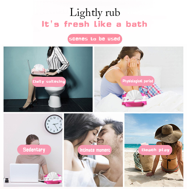 Oem Odm Organic Bamboo Flushable Feminine Intimate Hygiene Wet Wipes